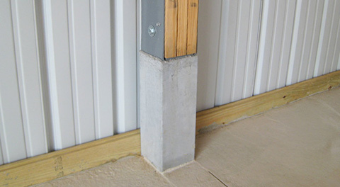 Permanent solutions for post-frame construction foundations