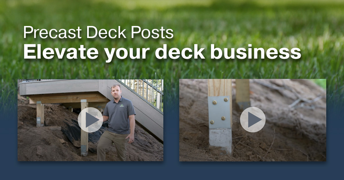 Build decks quicker and easier with Perma-Column® deck posts